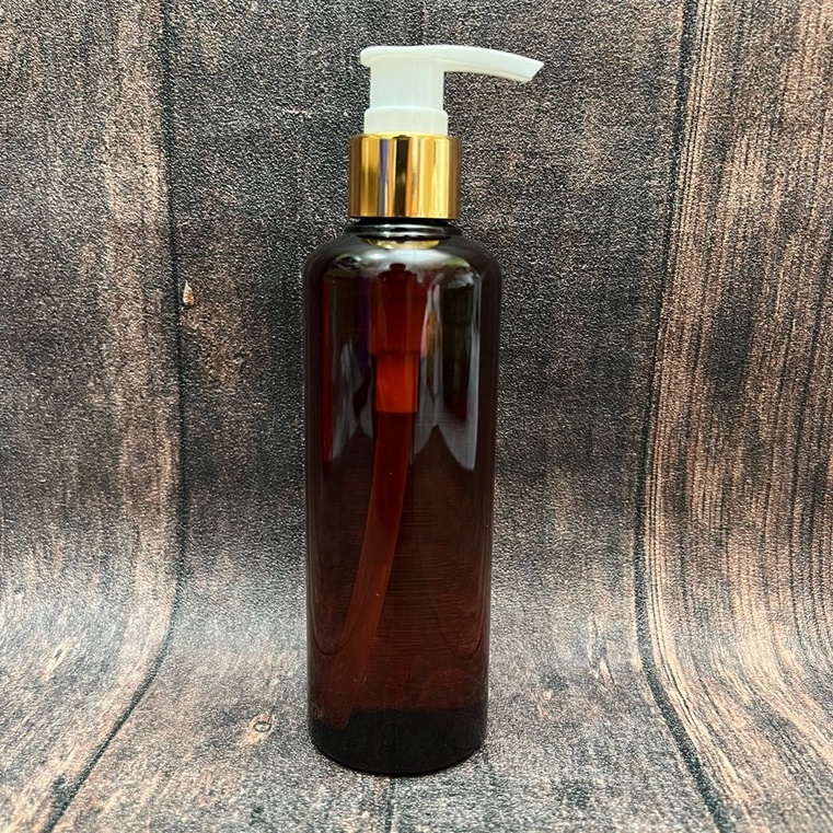 Jual Botol Amber 250ml / 250 ml - PUMP GOLD | Shopee Indonesia