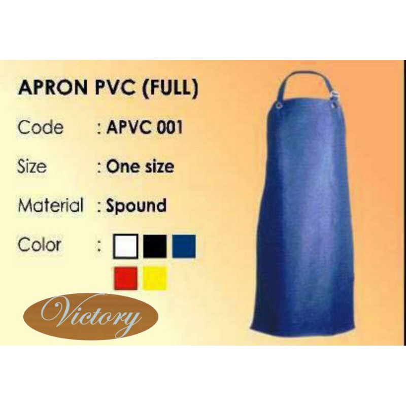 Jual Apron PVC / Celemek Cuci Piring Anti Air / Apron Kitchen Steward ...