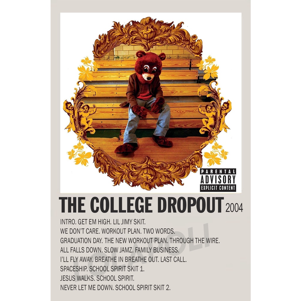 Jual Poster Cover Album The College Dropout - Kanye West | Shopee Indonesia