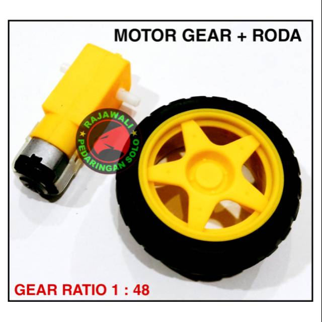 Jual MOTOR GEAR RODA ROBOTIC ARDUINO - GIR MOTOR | Shopee Indonesia