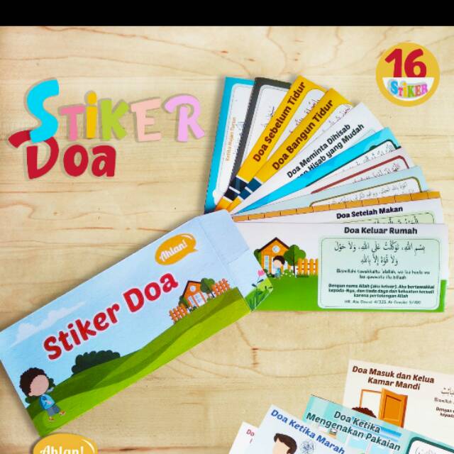 Jual STICKER STIKER DOA SEHARI-HARI ANAK MUSLIM | Shopee Indonesia