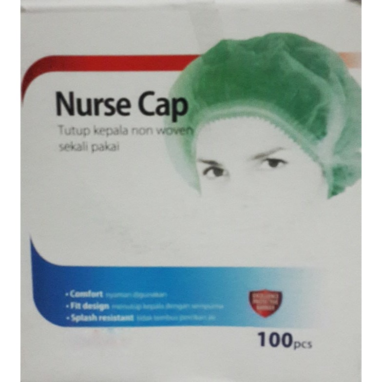 Jual Nurse Cap OneMed Rambut Hair Net Penutup kepala Gojek Perawat ...