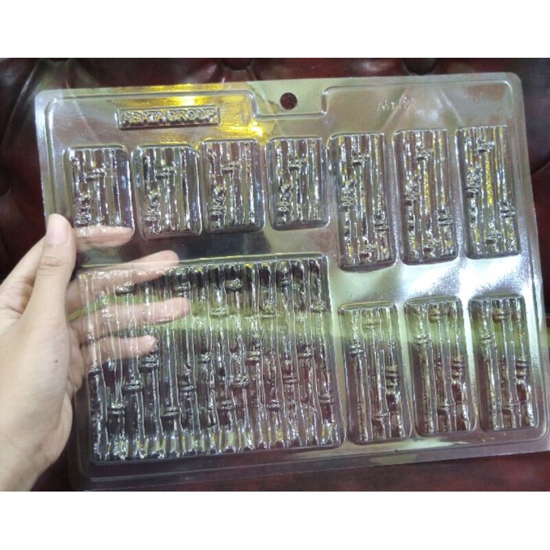 Jual cetakan coklat mika pagar motif bambu | Shopee Indonesia