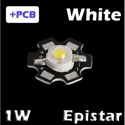 Jual +Pcb High Power Led 1W Putih EPISTAR Genuine 10.000-15.000K Hpl 1 ...