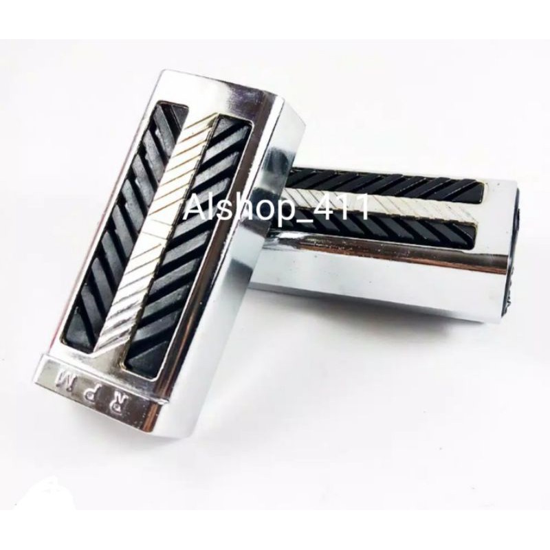 Jual Foot Step Depan Besi Chrome Motor Honda Yamaha Bebek Dll Universal ...