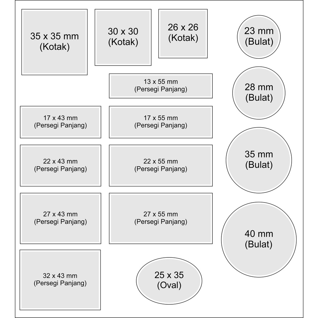 Jual Stempel Custom Free Design Berbagai ukuran | stempel Toko | Cap ...