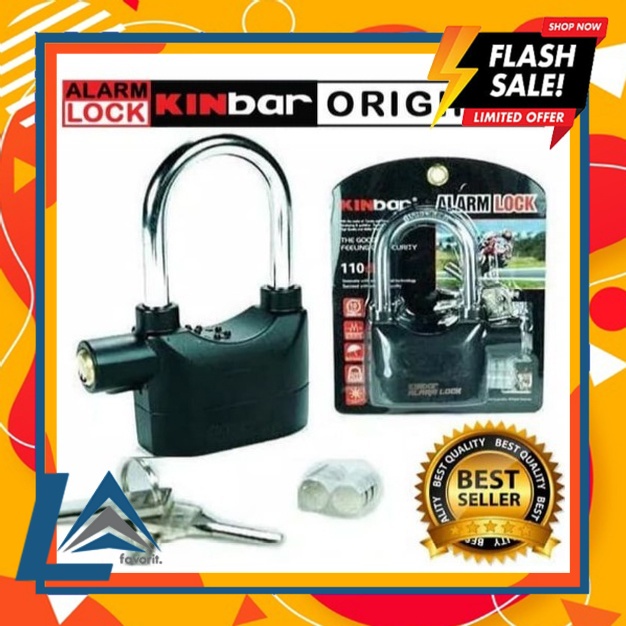 Jual Gembok Alarm Anti Maling Serbaguna - Gembok Pintu / Gembok Pagar ...