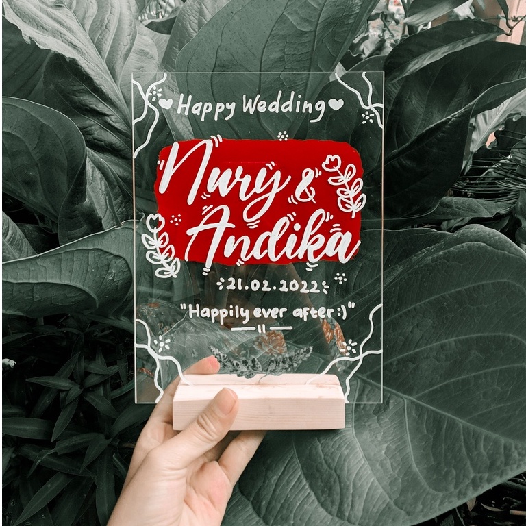 Jual Acrylic Lettering/Kado wedding/kado wisuda/kado ulang tahun ...
