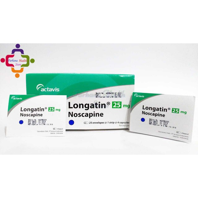 Jual Original Longatin 25 mg Strip 4 Kapsul / Untuk Batuk Kering ...