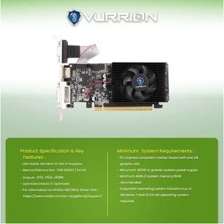 Jual VGA VURRION GT 610 2GB DDR3 64 BIT GARANSI 2 TAHUN | Shopee Indonesia