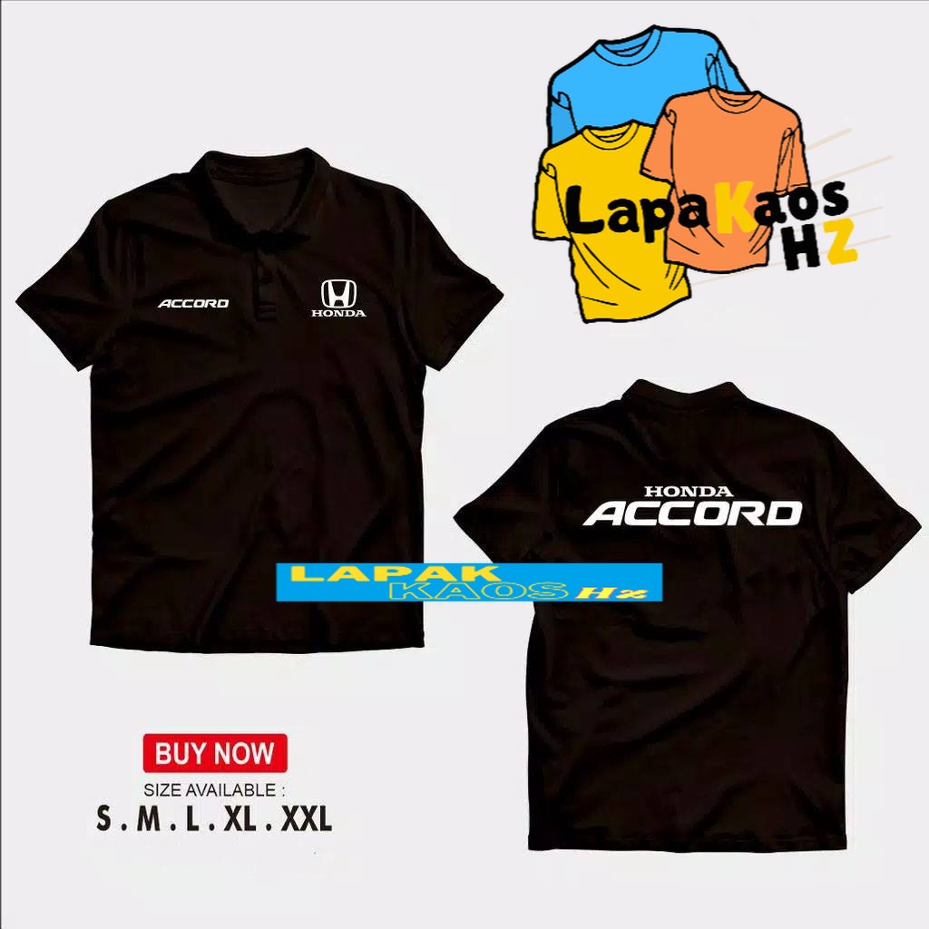 Jual Poloshirt / Baju Kaos Kerah mobil honda accord / baju kaos kerah honda accord #LapaKaosHz ...