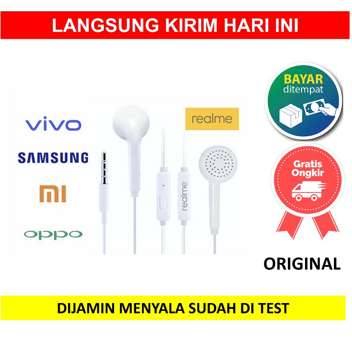 Jual Headset MA01 MH-133 MA-01 MA 01 Merek Vivo Model MH133 MH 133 Earphone HF Headphone ...