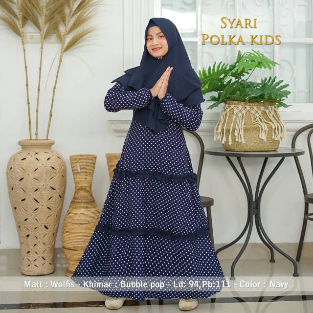 Jual Syar'i polka kids | Shopee Indonesia