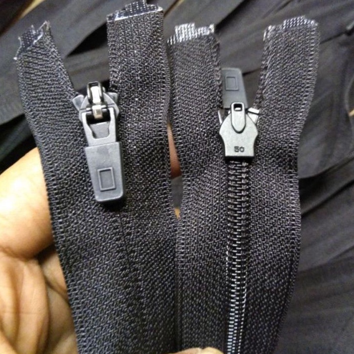Jual Resleting Jaket TAD Zipper Terbalik Pin Lock no 5 YKK Korea Hitam 60-78 cm | Shopee Indonesia