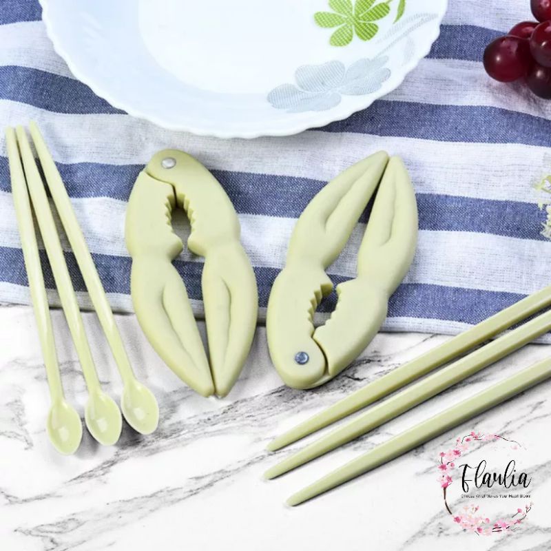 Jual ALAT PENJEPIT CANGKANG KEPITING SET / TANG CAPIT KEPITING 8 IN 1 ...