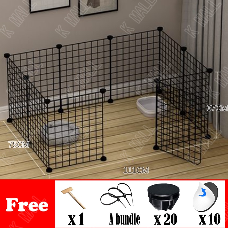 Jual 6/8/10/12Pcs Pet fence Kandang Kucing Kandang Pagar Kucing Anjing ...