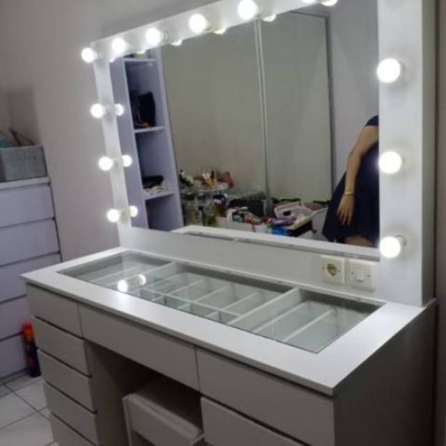 Jual Meja rias lampu ukuran besar | Shopee Indonesia