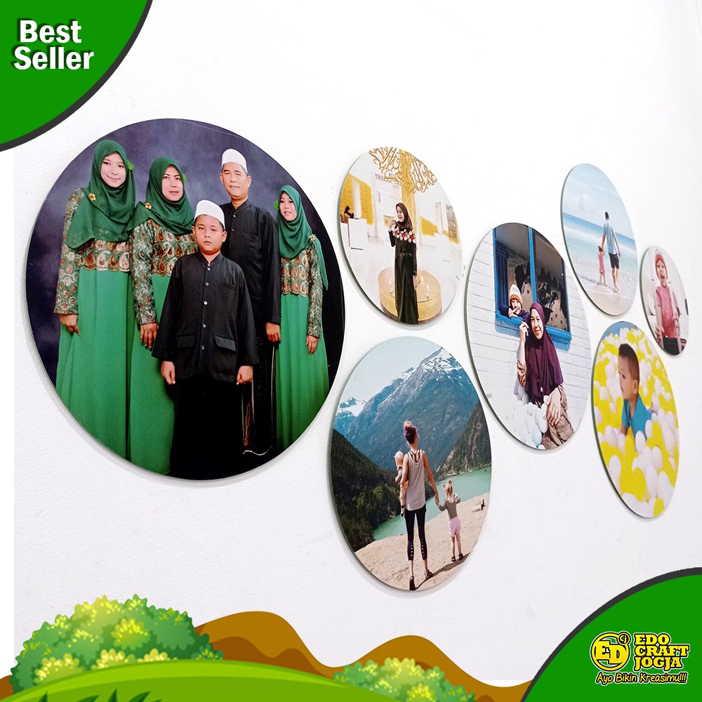 Jual Frame foto bulat custom | Shopee Indonesia