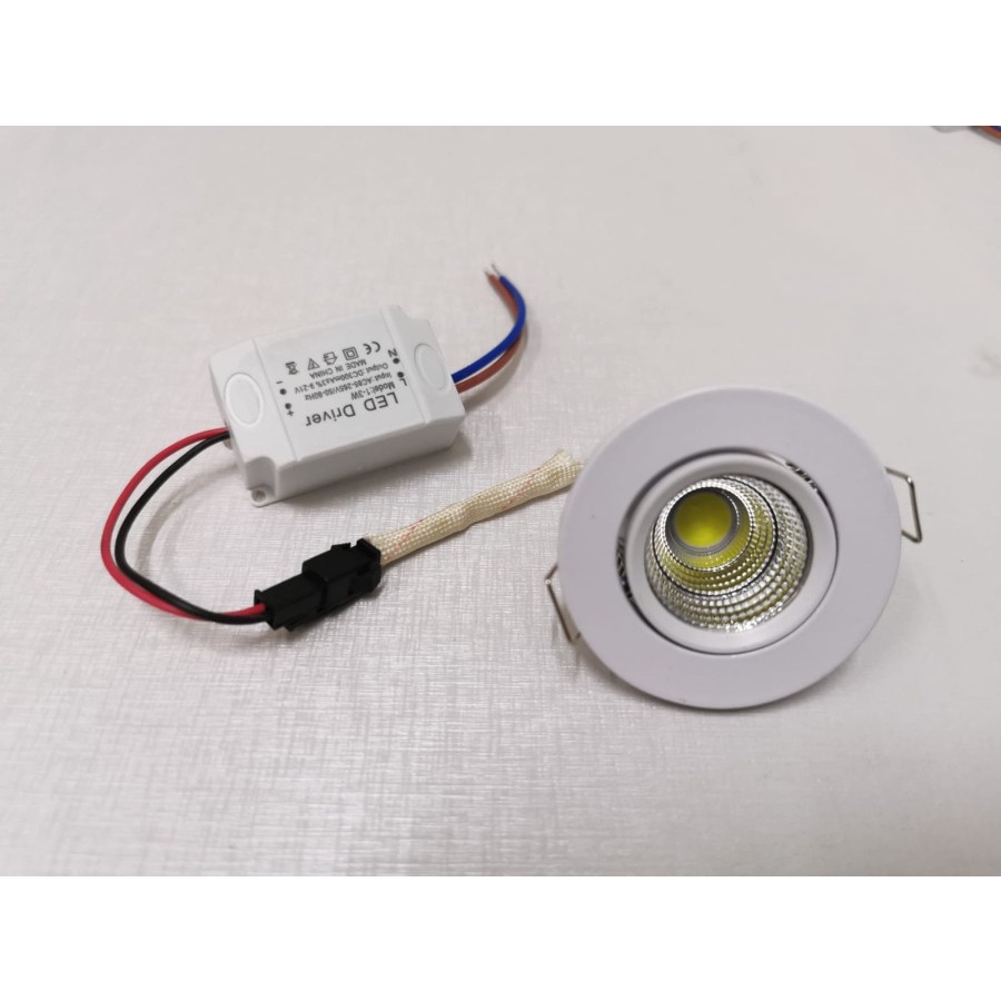 Jual DOWNLIGHT LED 3W 3 WATT COB PLAFON 5CM | Shopee Indonesia