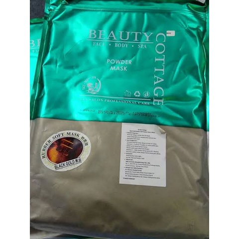 Jual BEAUTY COTTAGE BLACK GOLD SOFT POWDER MASK 1KG | Shopee Indonesia