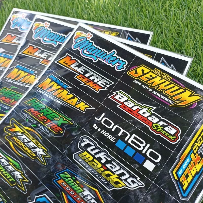 Jual Stiker Herex Mletre, Barbara, Penak Nyimak, Manukers, Full Senyum ...