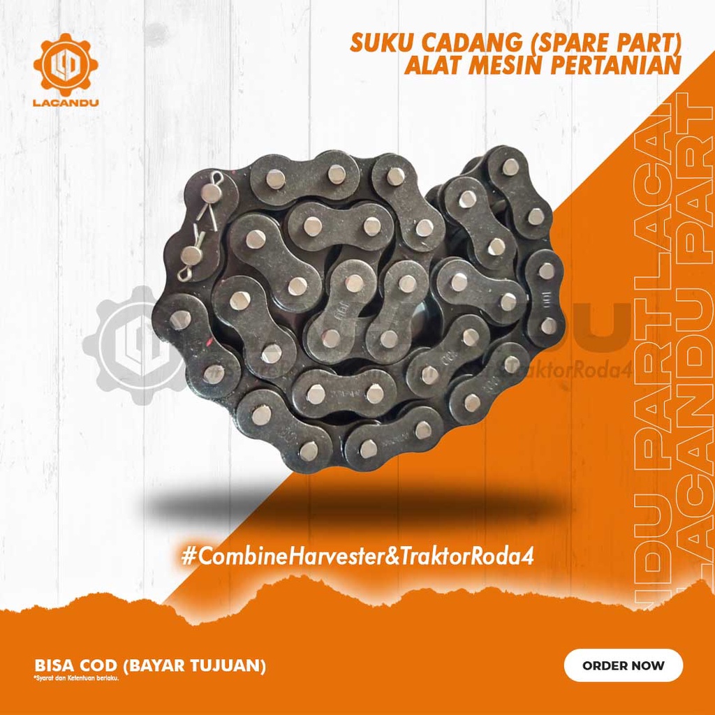 Jual RANTAI ROTAVATOR HOWARD 204045980 / ROLLER CHAIN ROTAVATOR HOWARD ...