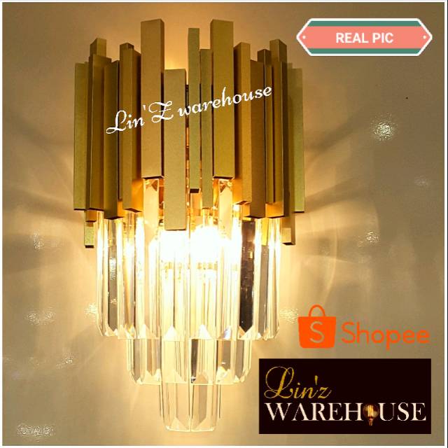Jual Lampu dinding MODERN PREMIUM CRYSTAL wall lamp | Shopee Indonesia