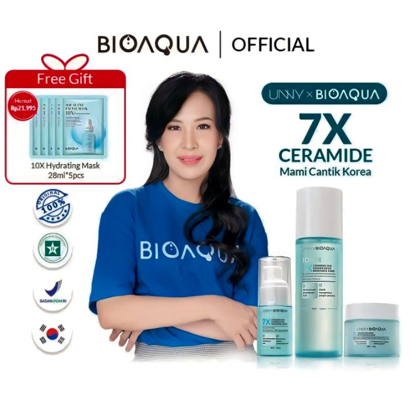 Jual PAKET LENGKAP BIOAQUA 7X CERAMIDE SKIN BARRIER UNNY X BIOAQUA SEPAKET | Shopee Indonesia