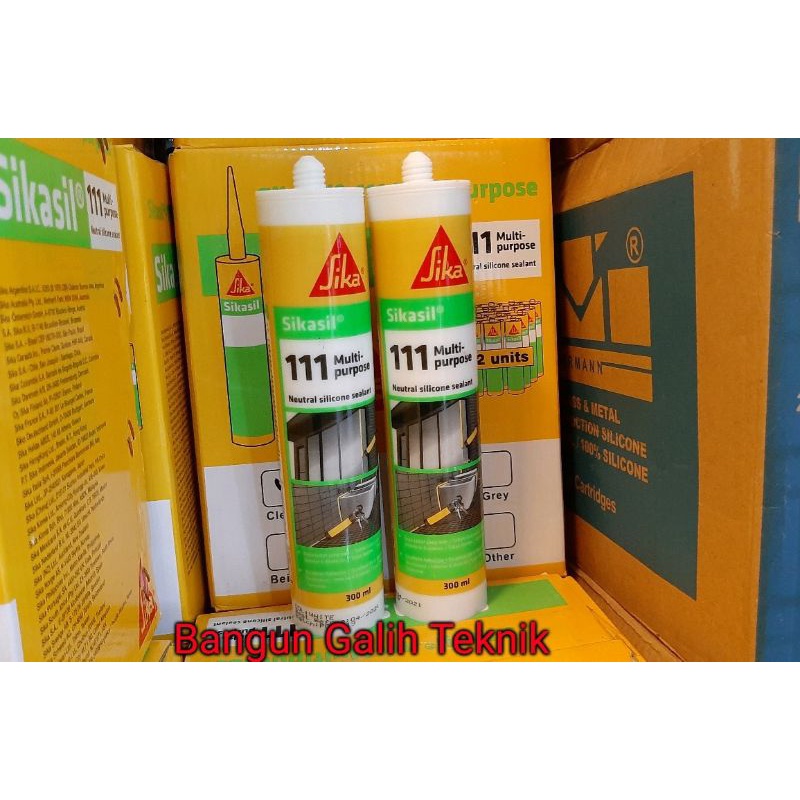 Jual Sikasil 111 Silicone Sealant Grey | Shopee Indonesia