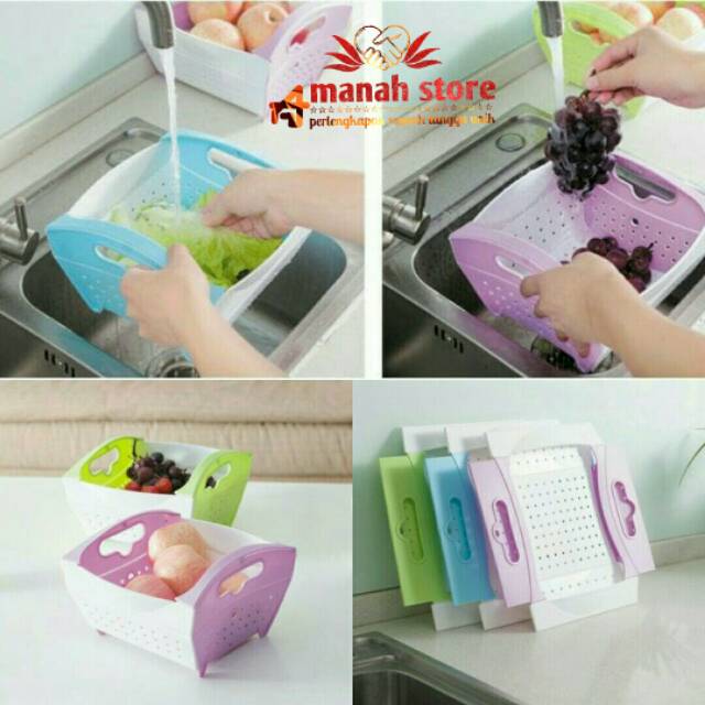 Jual Keranjang buah, keranjang sayur, tirisan sayur, keranjang portable ...