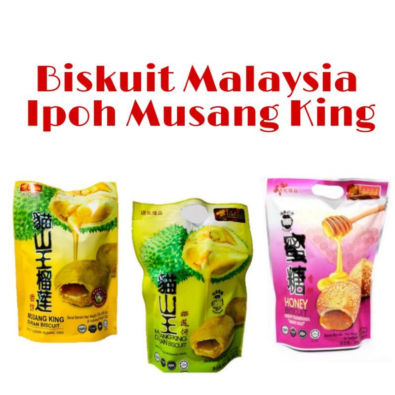 Jual BISKUIT import Ipoh Malaysia Biskuit Malaysia Musang King/Honey ...