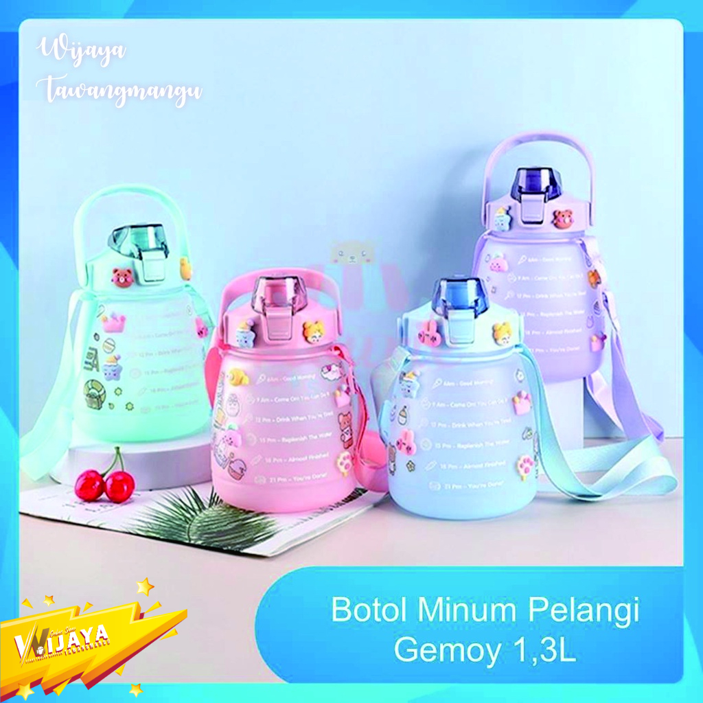 Jual Botol Minum 1300ML Korea VIRAL Botol Gemoy | Shopee Indonesia