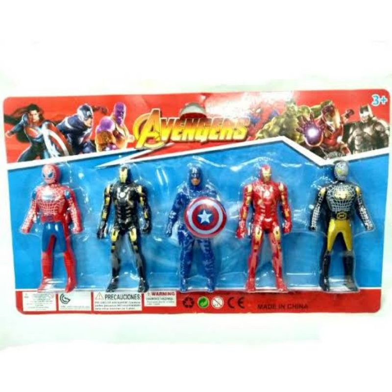 Jual (ISI 5 PRES) SERI 2 MAINAN AVENGER KANTONG ISI SUPERHIRO K AMERIKA ...