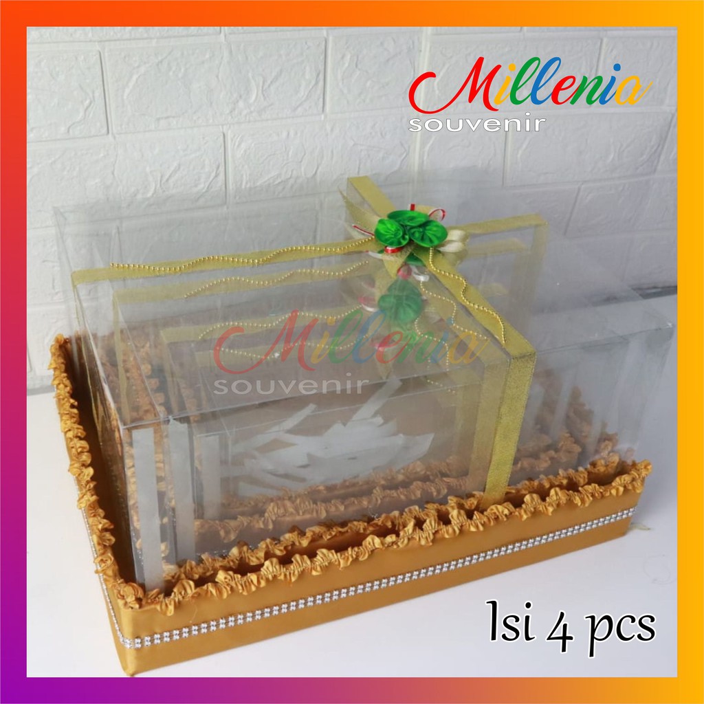 Jual Box Kotak Seserahan Pengantin Tutup Mika Tebal Tempat Perhiasan ...