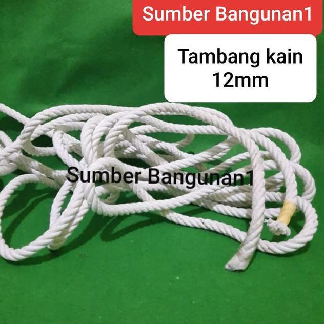 Jual PLG Tambang kain 12mm tali tambang besar putih tali ikat CO31M ...