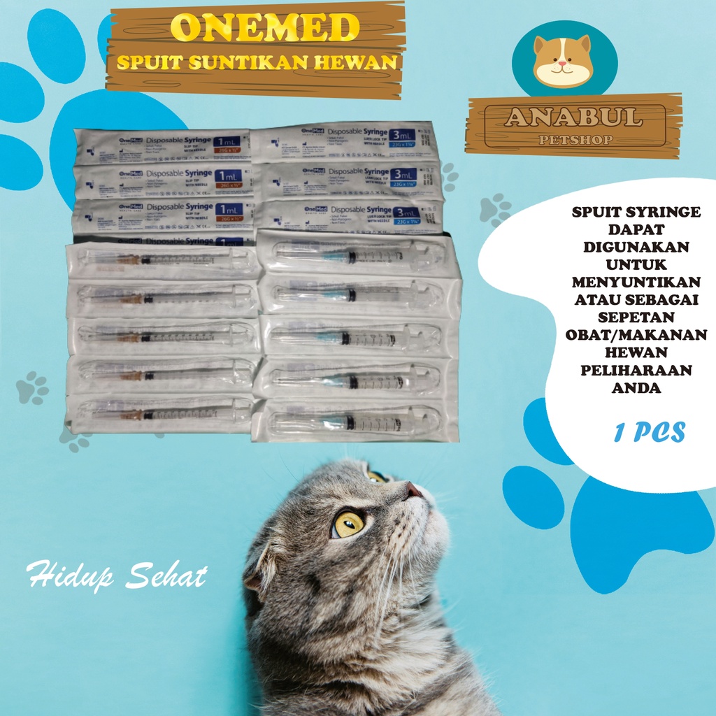 Jual SPET Kucing Suntikan 1ml / 3ml Spuit Pelontar Alat Bantu Minum ...
