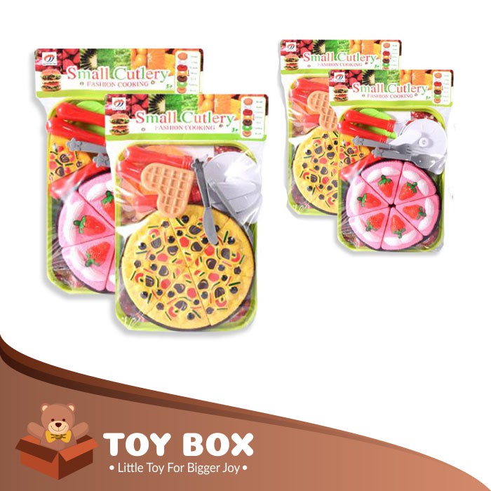 Jual Mainan Memasak Potong Pizza Waffle Kue Cake - Edukasi Pretend Play ...