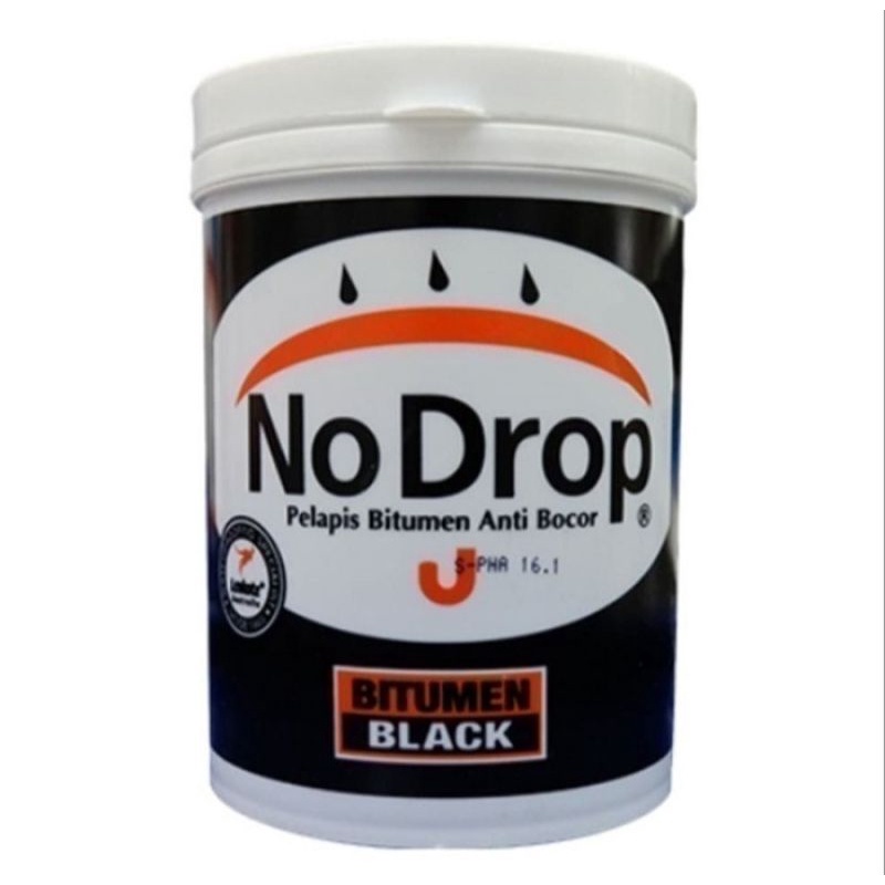 Jual Cat Nodrop No drop Bitumen Black Hitam Pelapis Anti Bocor ...
