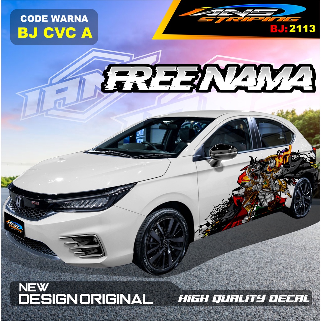 Jual STICKER VARIASI MOBIL HONDA CITY / VARIASI STICKER MOBIL HONDA ...