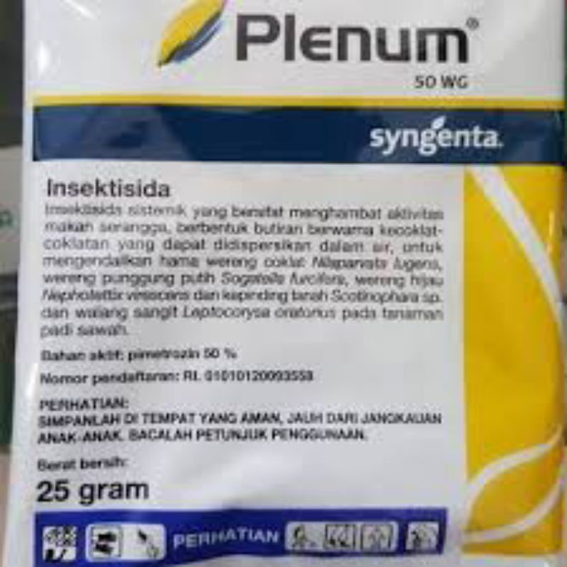 Jual Plenum 25 gram (Insektisida hama pada tanaman cabai dan padi ...