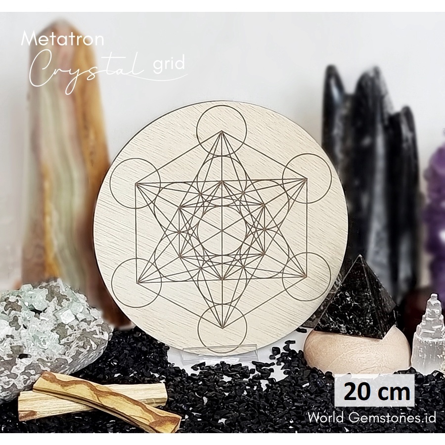 Jual 1.96.2G - Merkaba Metatron's Cube Crystal Grid Size 10 cm - 30 cm ...