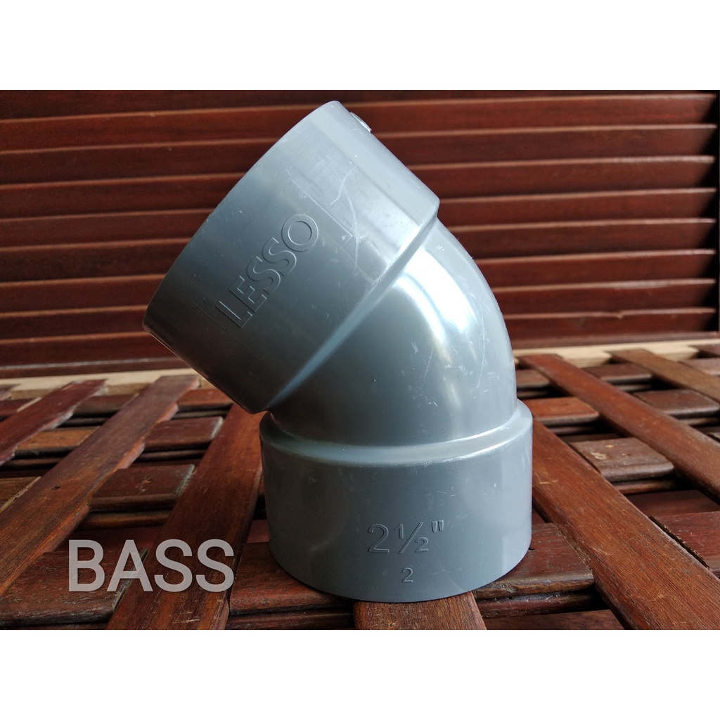 Jual Elbow Knee PVC LESSO D 45* 2 1/2" inch Knee Keni Fitting Sambungan Pipa PVC | Shopee Indonesia