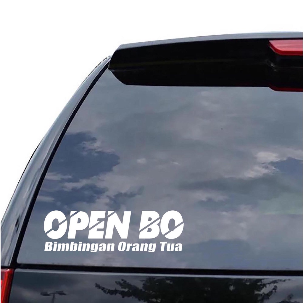 Jual Sticker Mobil Cutting Vinyl Reflektif Open BO Bimbingan Orang Tua ...