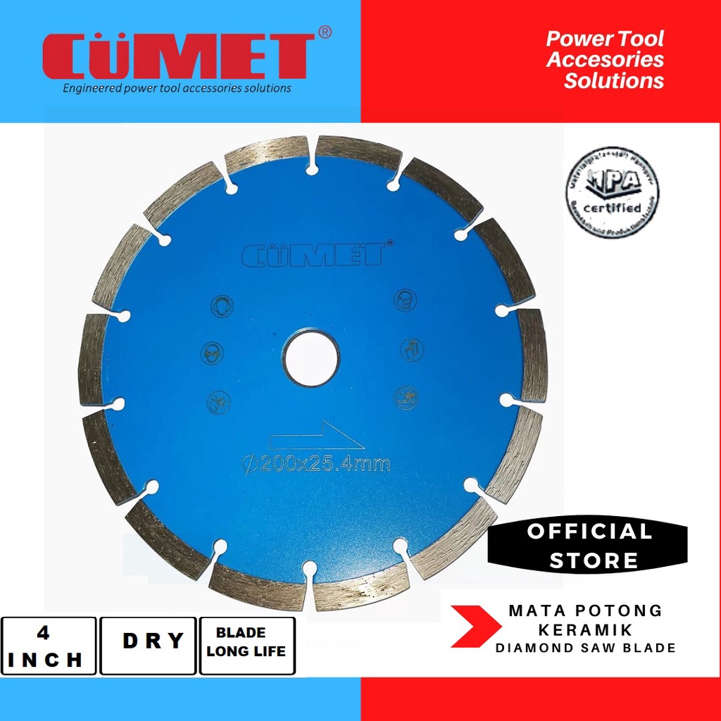 Jual Cumet-Diamond Blade 4 in Keramik Marmer Beton Granit Laser CUMET ...