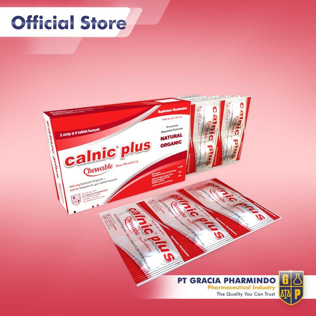 Jual Calnic Plus Chewable - Kalsium Organik - Tablet Kunyah Rasa ...