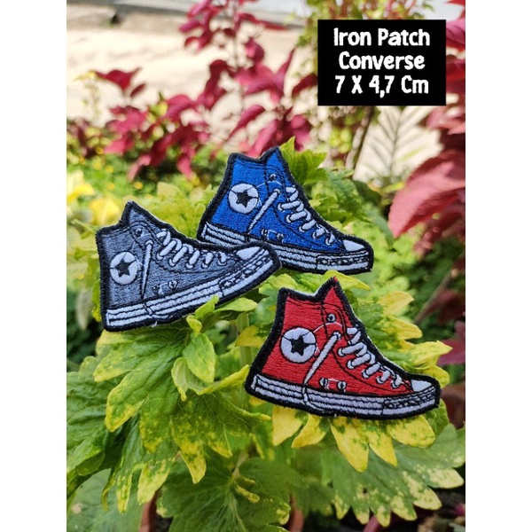Jual ( Tinggal Setrika ) Patch Iron Patch Bordir Sepatu Converse Emblem ...