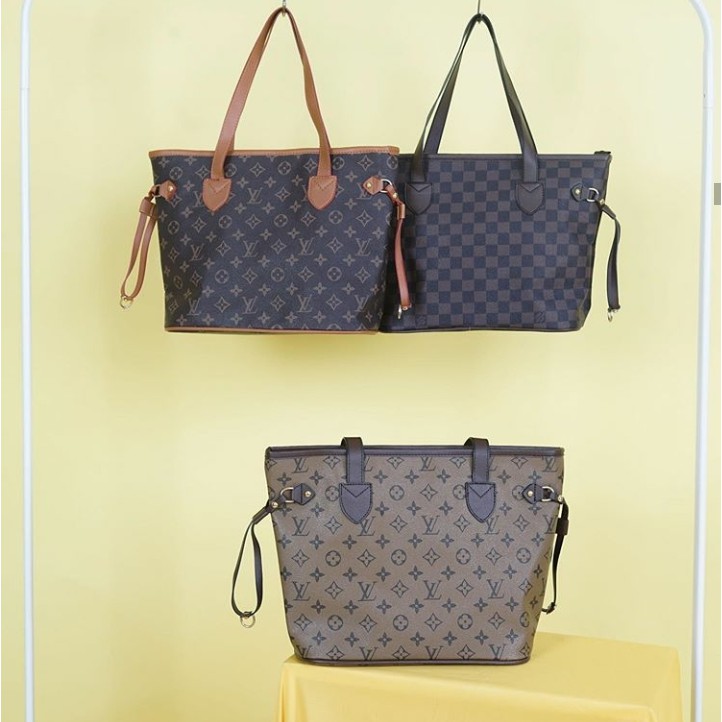 Jual Tas Totebag/Shopper Mini LV Neverfull | Shopee Indonesia