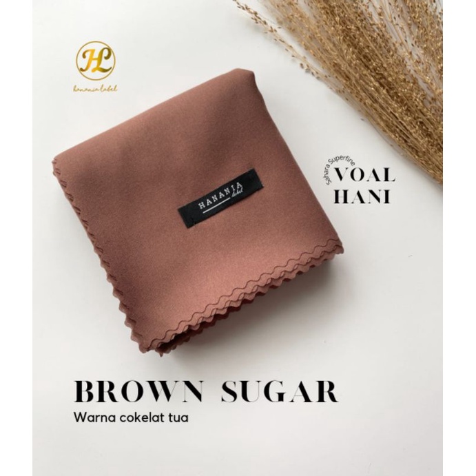 Jual HANANIA LABEL- HANI VOAL SAHARA SUPERFINE | COKLAT BROWN SUGAR ...