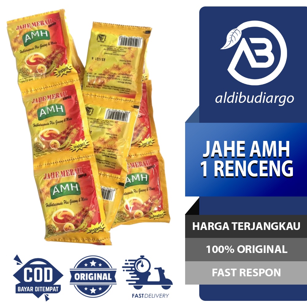 Jual JAHE MERAH SUPER AMH AMANAH 1 RENCENG 10 SACHET | Shopee Indonesia