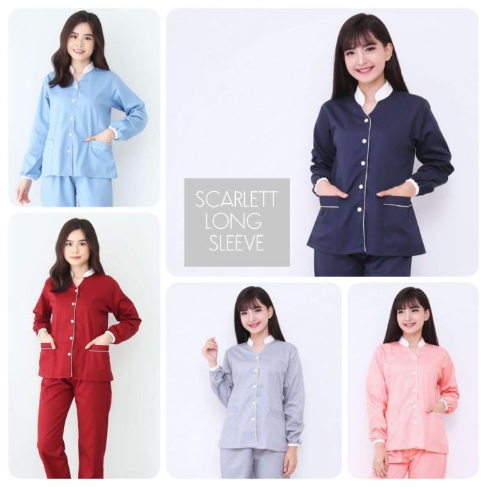 Jual Baju Suster Tangan Panjang Scarlett/ Baju Baby Sitter / Seragam ...